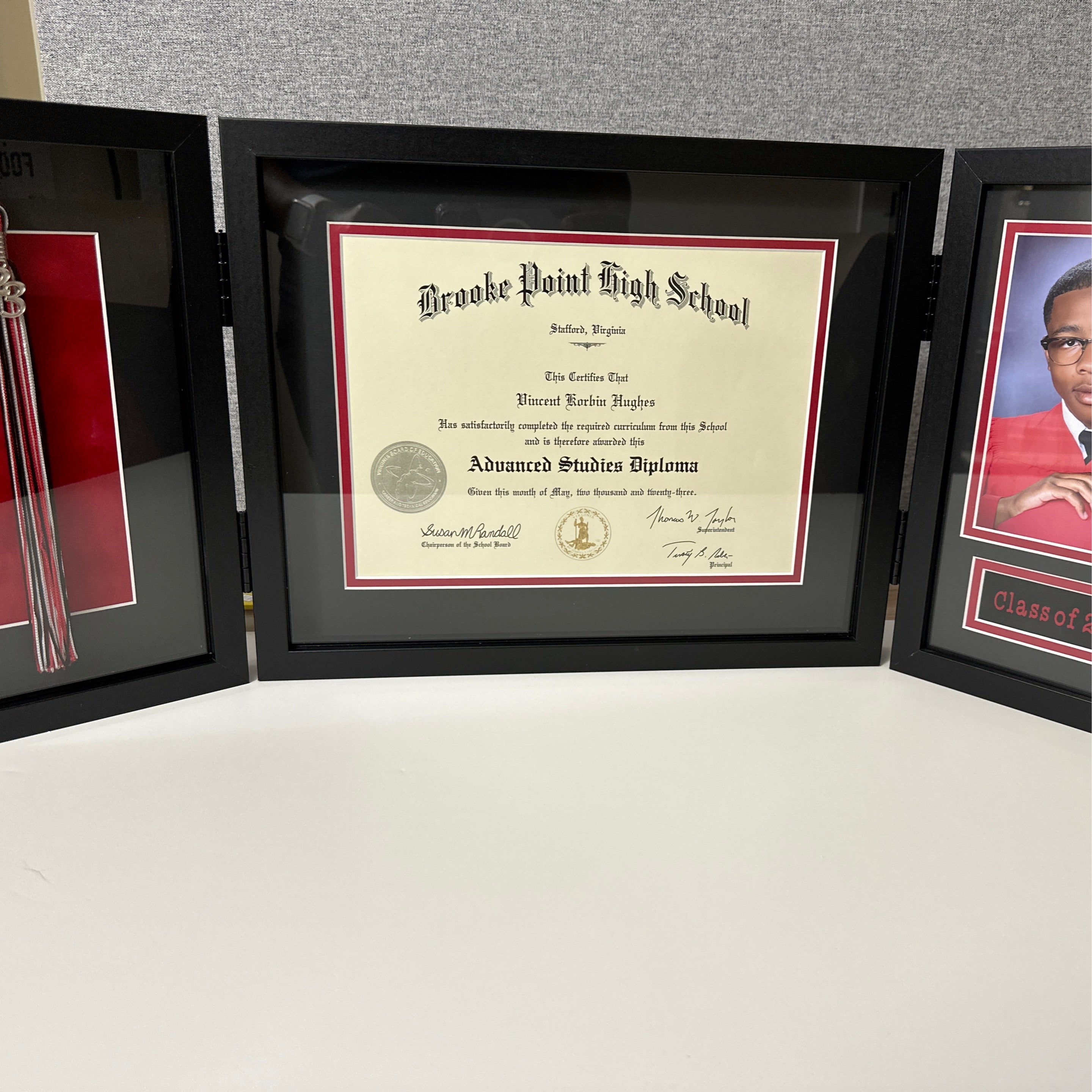 Tri-Fold Diploma Framing | Creative Memories, Moments & More LLC
